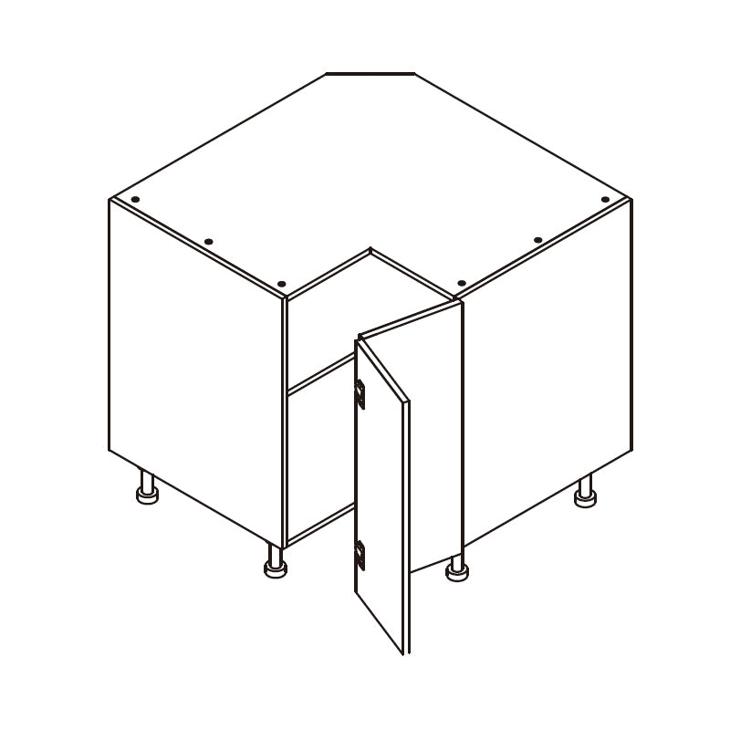 Domain Cabinets BLS36-DWS-UN Dark Wood Slab 36" x 35" With 1 Folding D – Kitchen Oasis