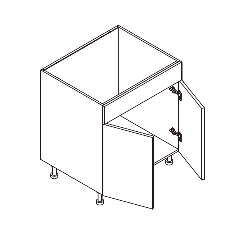 Domain Cabinets SB36-PRO-UN Pacific 36" x 35" With 2 Drawers Rustic Oa – Kitchen Oasis