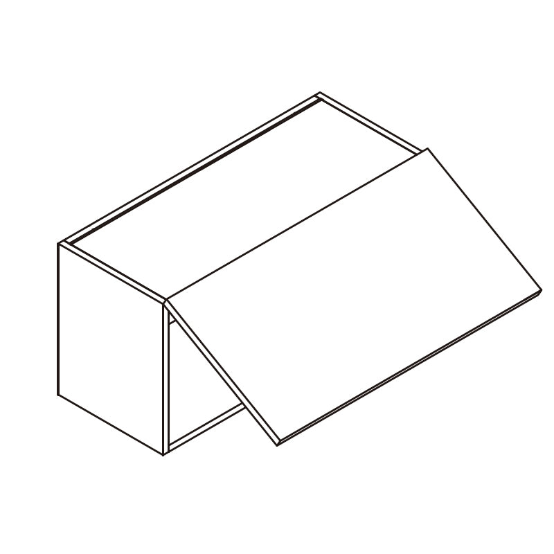 Domain Cabinets W3621H-FLS-IN Frameless Lucca Slab 36" x 21" With 1 Do – Kitchen Oasis