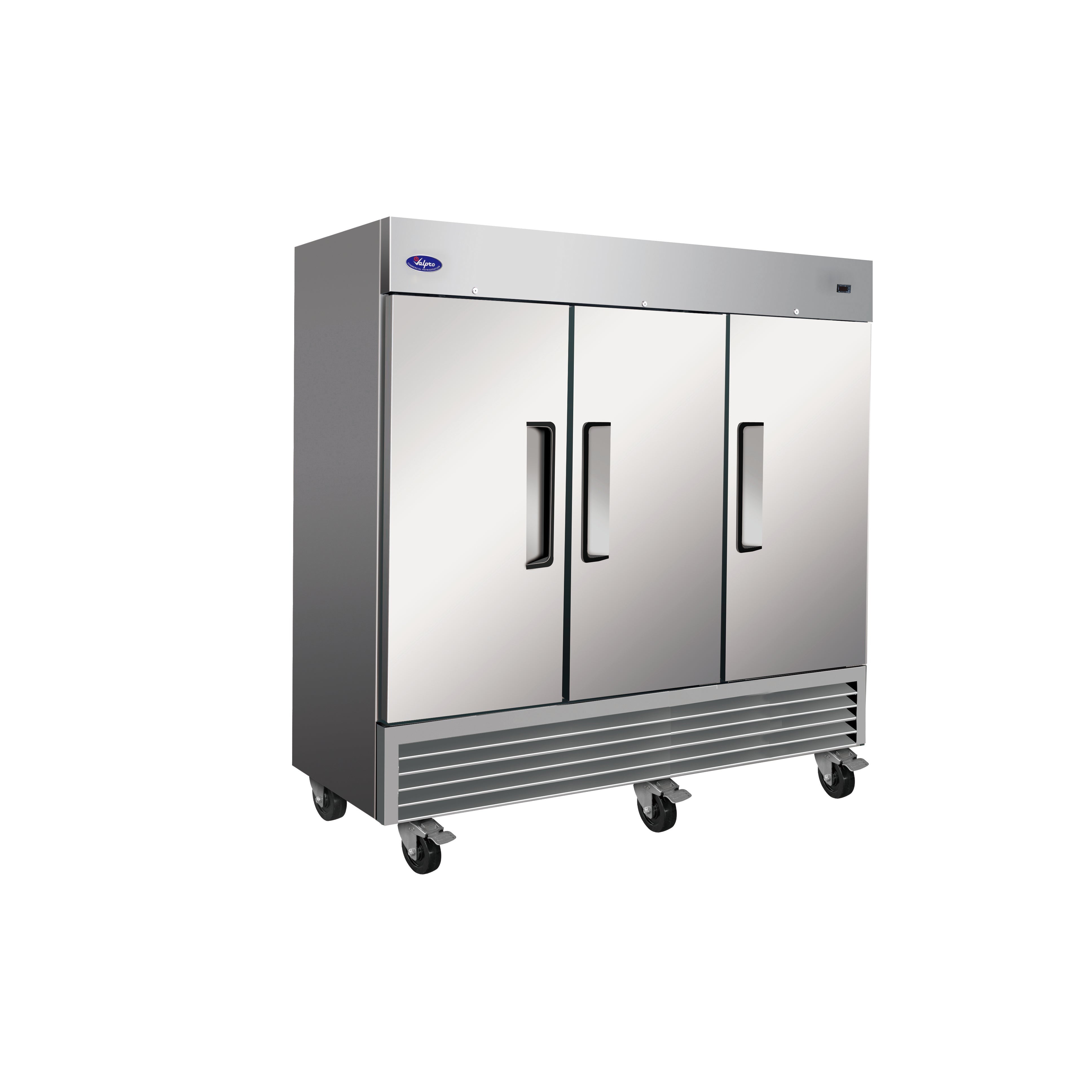 Valpro 72 cu.ft. Stainless Steel Solid 3-Door Reach-In Freezer – Kitchen Oasis