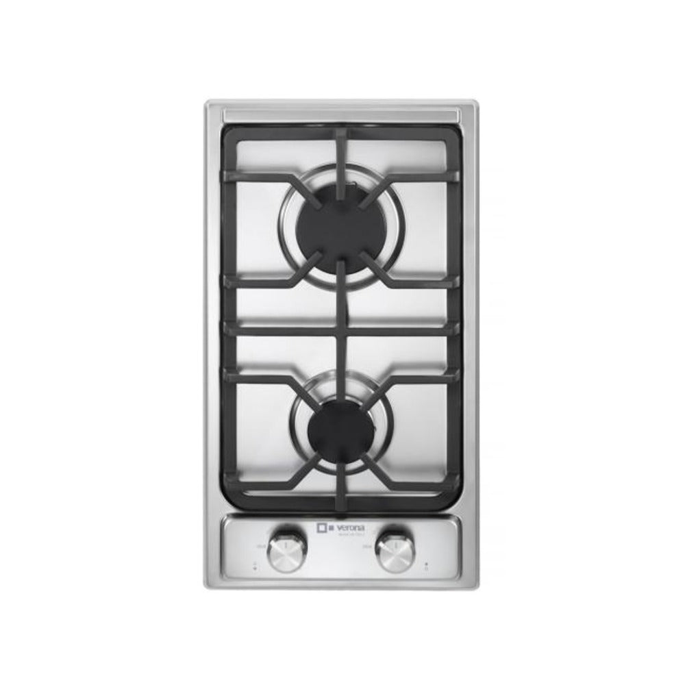 Verona Designer Series 12" Stainless Steel 2-Burner Gas Cooktop – Kitchen Oasis