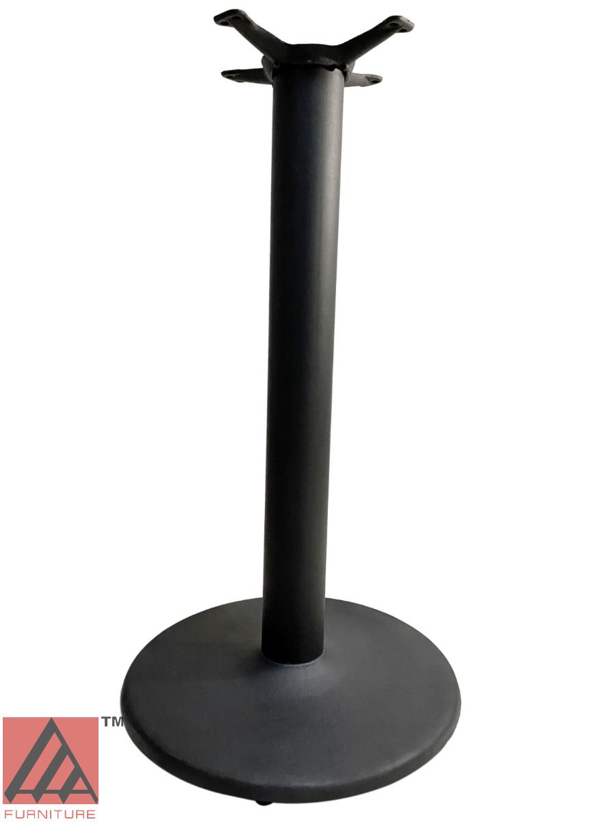 AAA Furniture 18" Black Cast Iron Table Base with Bar High Column+Rod ...