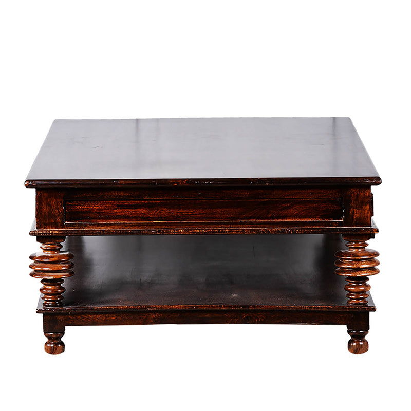 A&B Home Chakra 60" x 20" Bundle of 2 Rectangle Dark Brown Tabletop Wi ...
