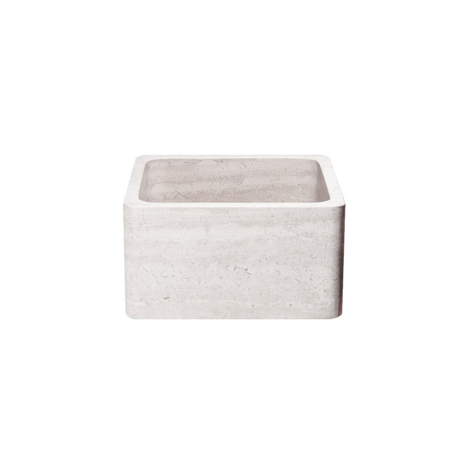Allstone Group Stratus Marble 17″ Straight Front Square Farmhouse Kitc ...