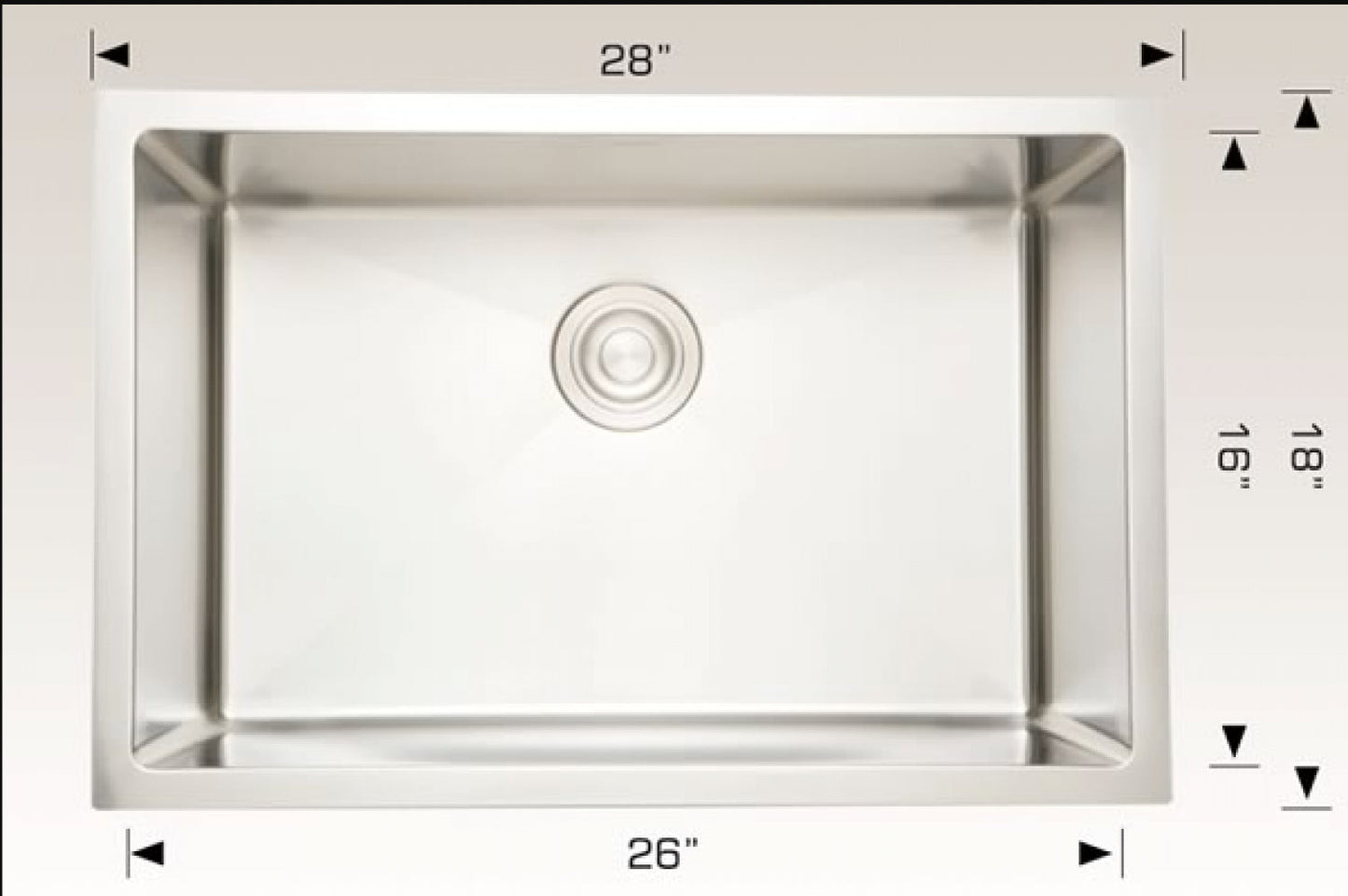 American Imaginations AI-34510 28" Stainless Steel Rectangle Stainless ...