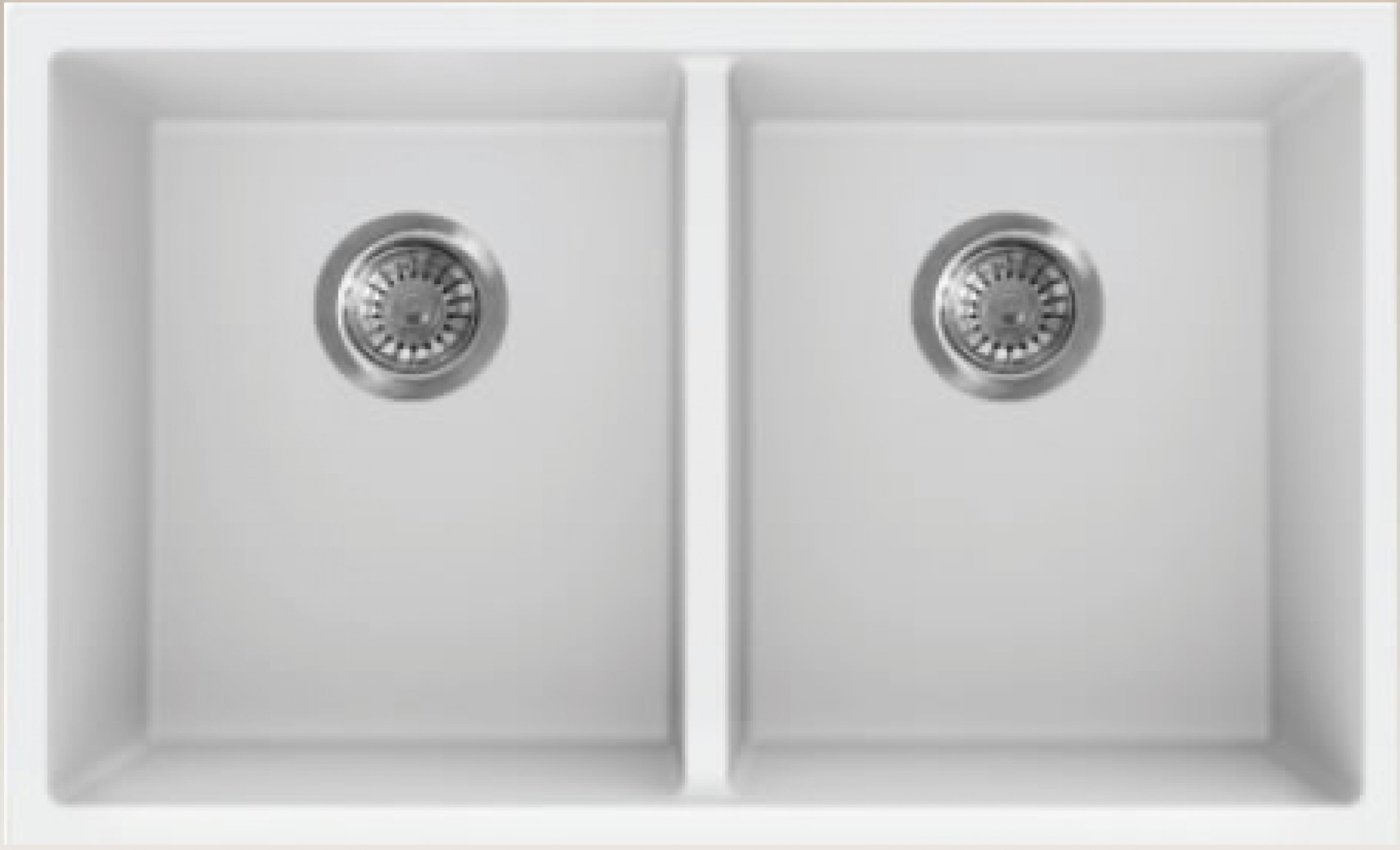 American Imaginations AI-34545 30" White Granite Composite Rectangle G ...