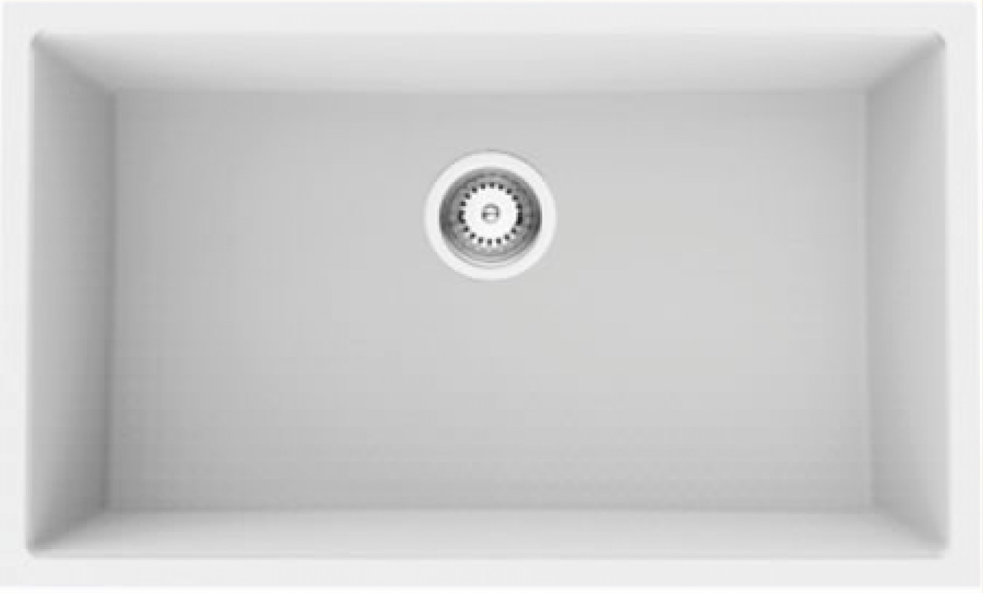 American Imaginations AI-34564 27" White Granite Composite Rectangle G ...