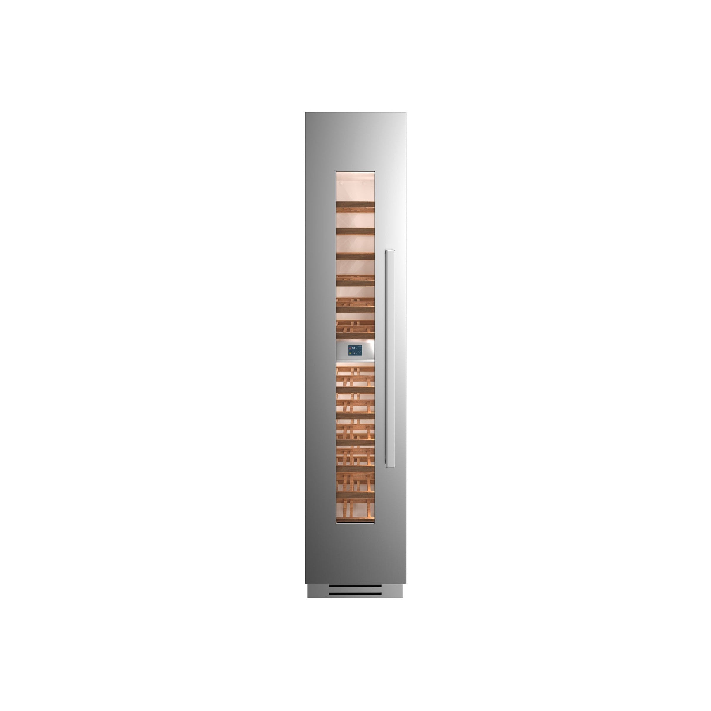 Bertazzoni 18" Stainless Steel Built-in Wine Cellar Column With Left S ...