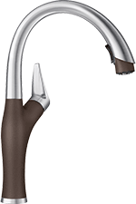 Blanco Artona PVD Steel & Volcano Gray Kitchen Faucet by Chemcore Indu ...