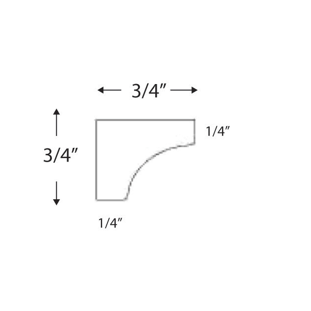 Blue Valley Cabinets 96" Cove Molding (GRS-COVE MOLDING) – Kitchen Oasis