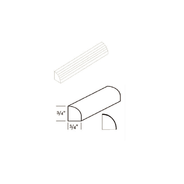 Blue Valley Cabinets 96" Quarter Round Molding (WHS-QRM8) – Kitchen Oasis