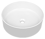 Continental RIM 18" Bisque Ceramic Vanity Vessel Sink by Chemcore Indu ...