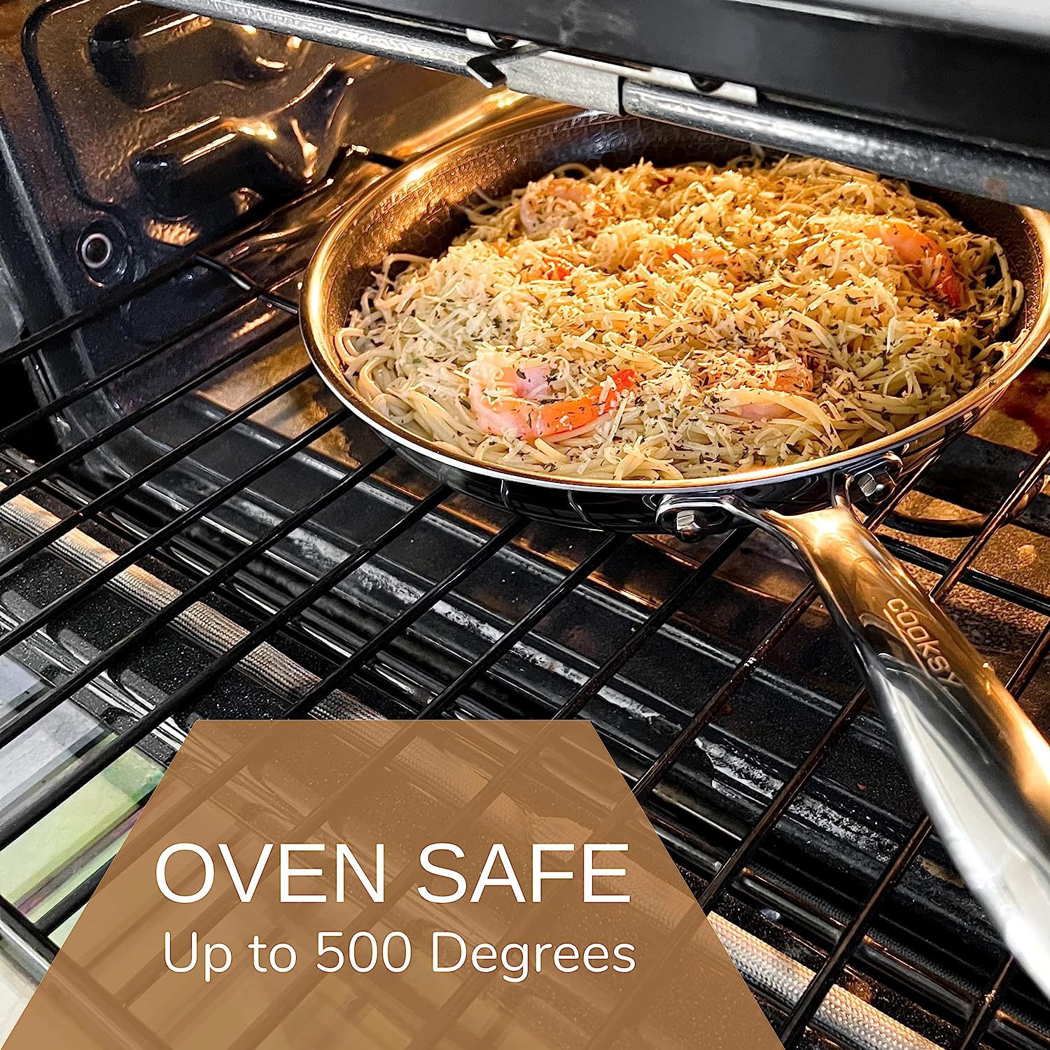 Cooksy Hexagon 9" Stainless Nonstick Hybrid Fry Pan – Kitchen Oasis