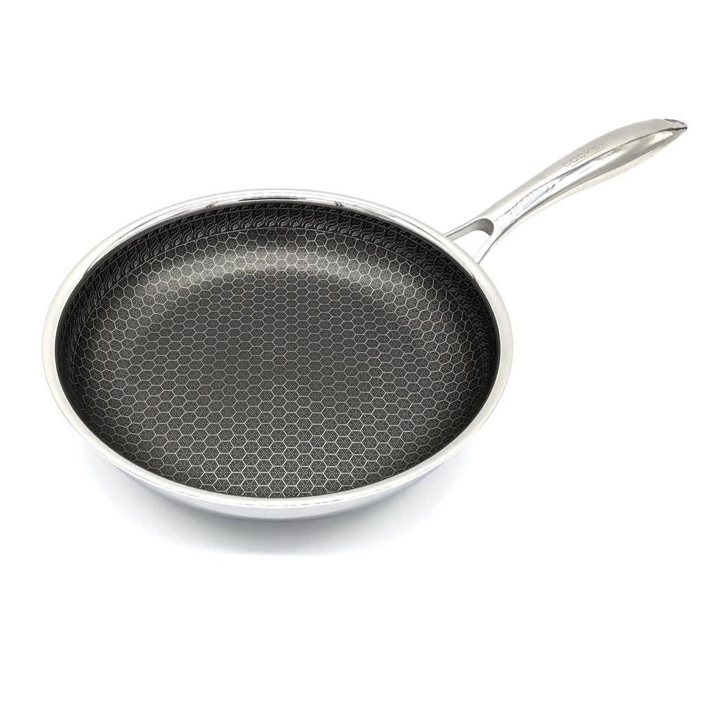 Cooksy Hexagon 9" Stainless Nonstick Hybrid Fry Pan – Kitchen Oasis