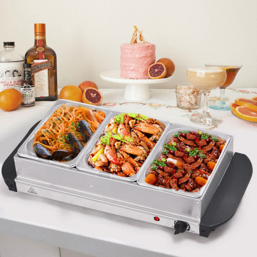 Costway 1.5Qt Stainless Steel Food Warmer Buffet Server – Kitchen Oasis