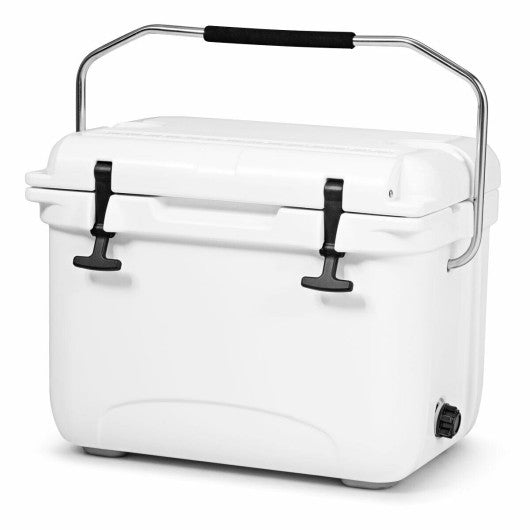 Costway 22 Quart White Portable Ice Chest Cooler with 30 Cans – Kitchen ...