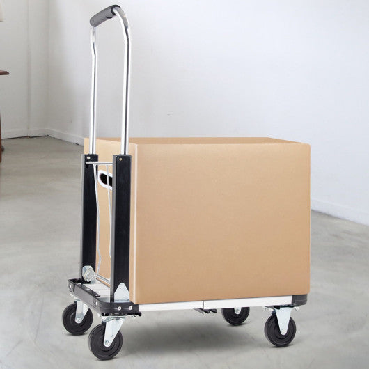 Costway 330 lbs. Capacity Folding Extendable Hand Platform Truck ...