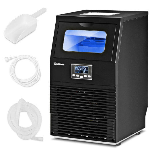 Costway Automatic Portable Heavy Duty Built-In Commercial Ice Maker ...