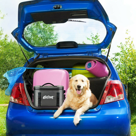 Costway Portable Cooler Bag Leak-proof Insulated Water-resistant for P ...