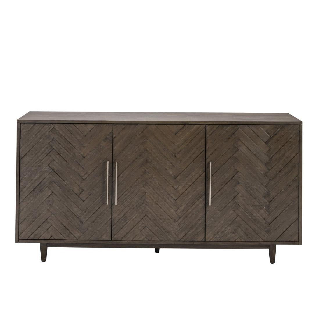 Crestview Collection Hawthorne Estate 3 Door Chevron Pattern Sideboard