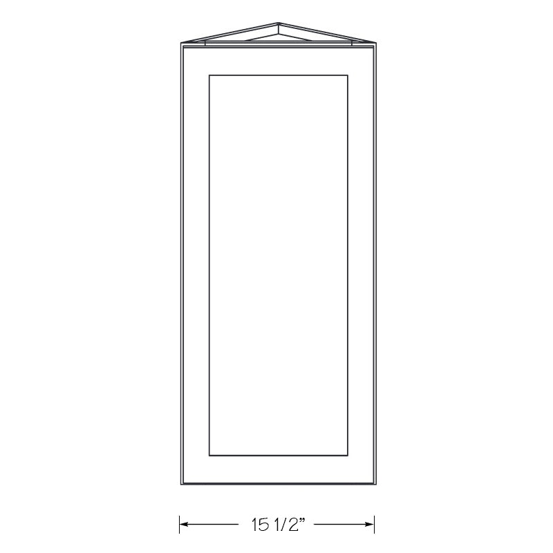 Domain Cabinets AW1230-CSG-SD Coastal Shaker 12" x 30" With 1 Door Gra ...