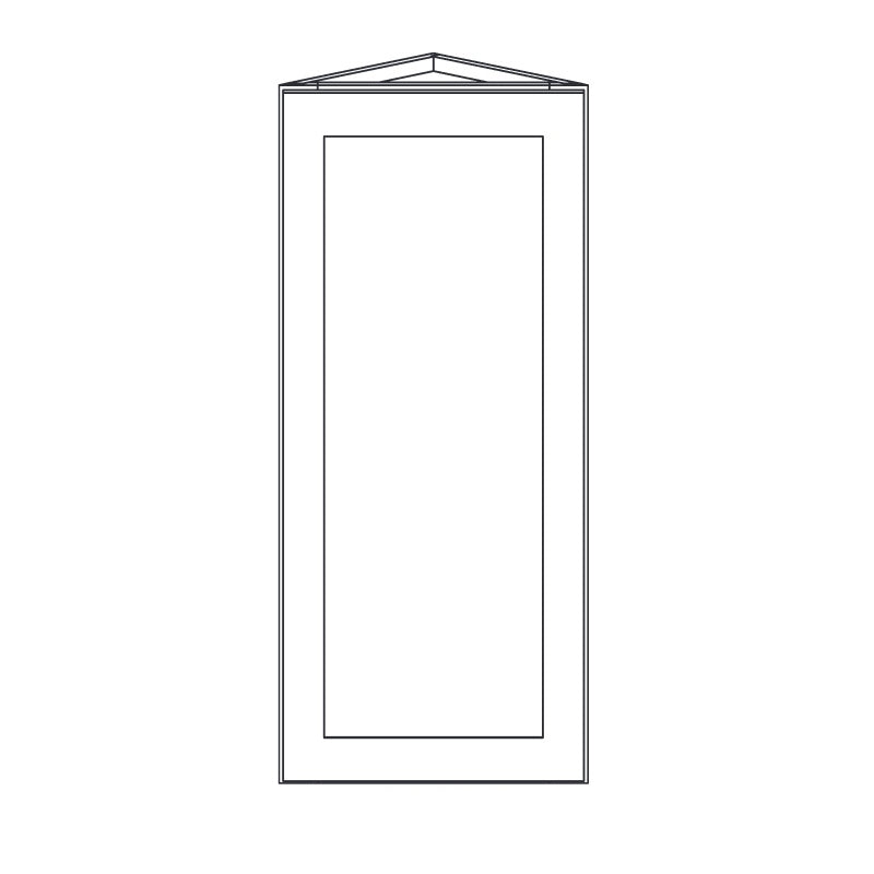 Domain Cabinets AW1230-CSG-SD Coastal Shaker 12" x 30" With 1 Door Gra ...