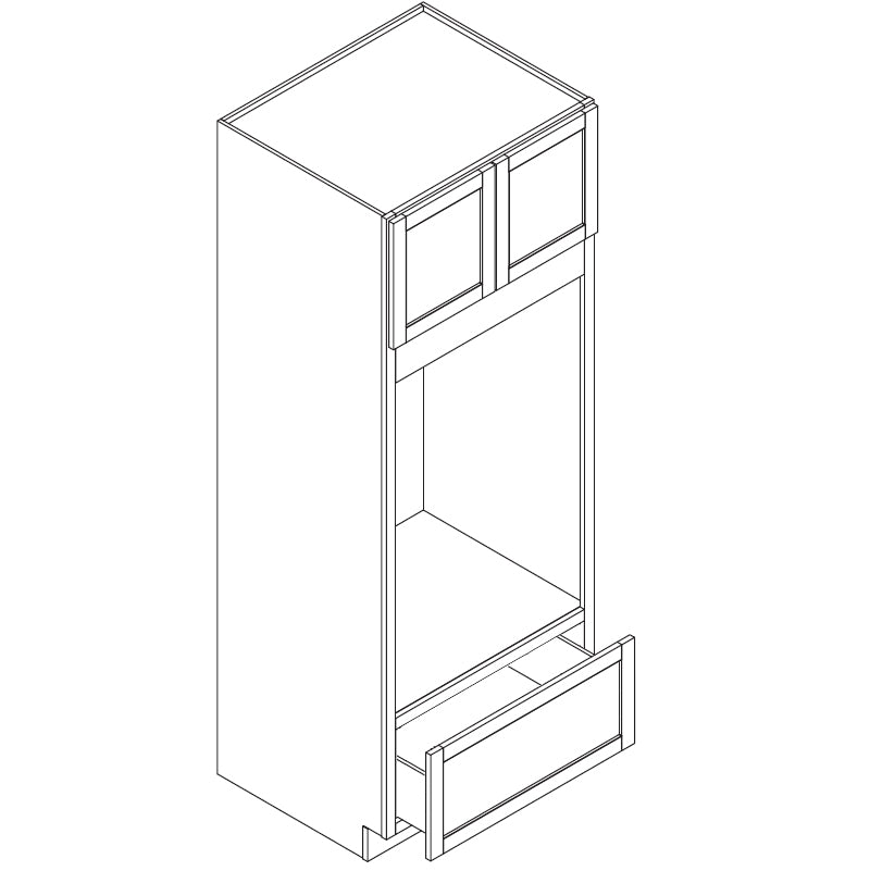 Domain Cabinets DOC3090-VFG-PD Vista 30" x 90" With 2 Doors and 1 Draw ...