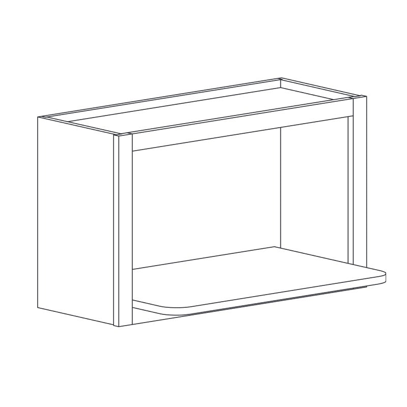 Domain Cabinets MO3036-CSB-SD Coastal Shaker 30" x 36" With Fixed Shel ...