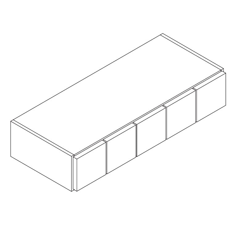 Domain Cabinets WWRC6-JVM-JK Craftsman Java 30" x 6" With 4 Drawers Ma ...