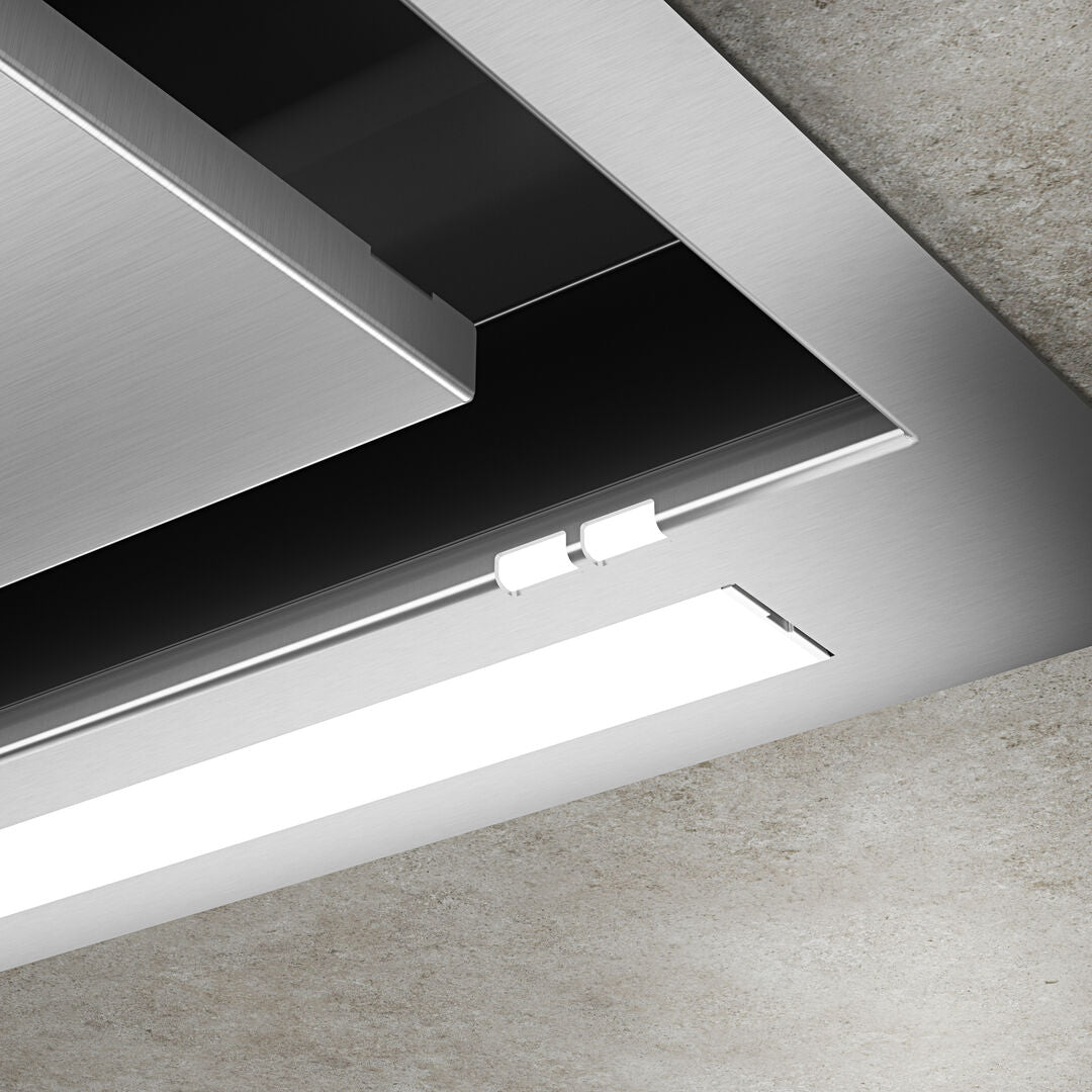Elica Hilight 40" Stainless Steel Panel & Frame Ceiling Mount Range Ho ...