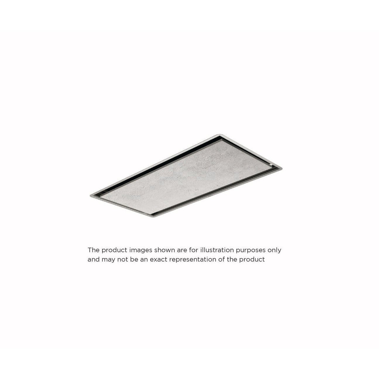 Elica Illusion 40" White Metal Panel & White Metal Frame Ceiling Mount ...