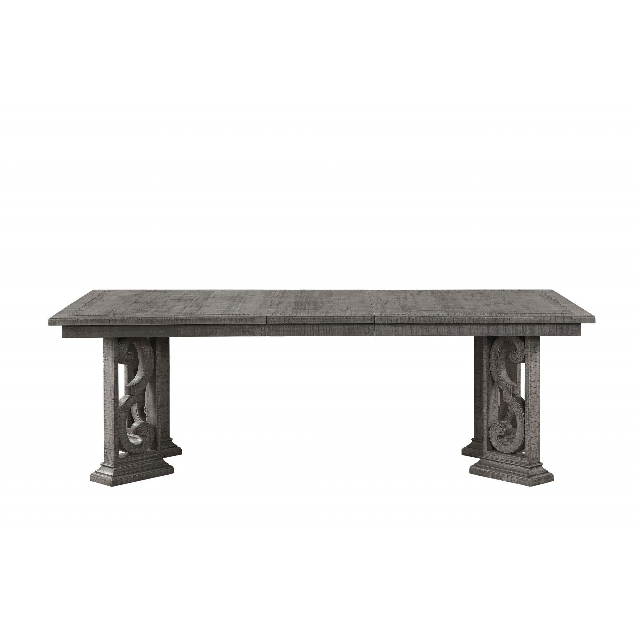 HomeRoots 44" x 90" x 30" Polyresin Dining Table With Salvaged Natural ...