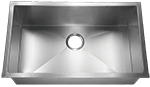 Homeplace Jasper 32" Stainless Steel Radial Farmhouse Sink by Chemcore ...