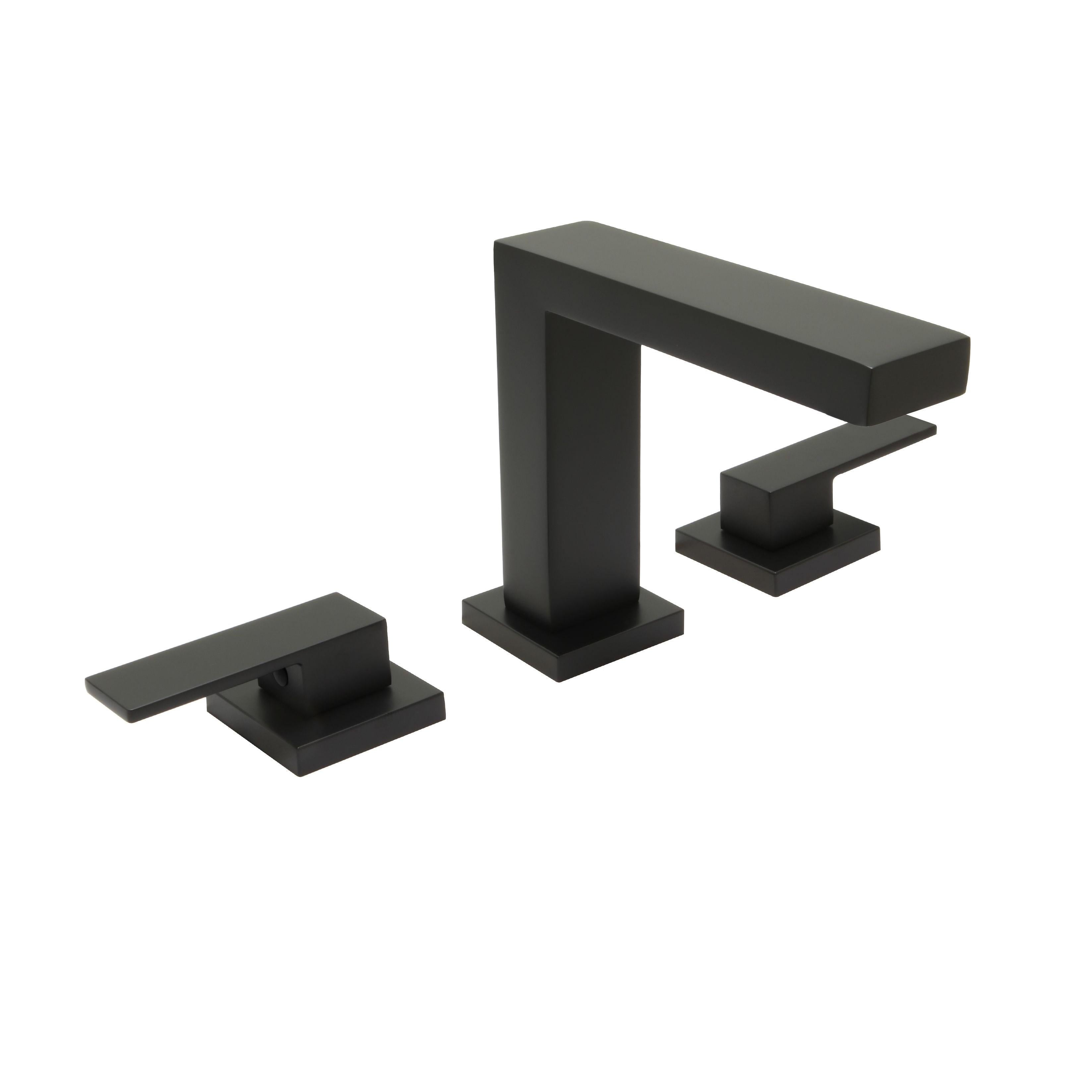 Huntington Brass Razo Matte Black Widespread Lavatory Faucet With Tall ...