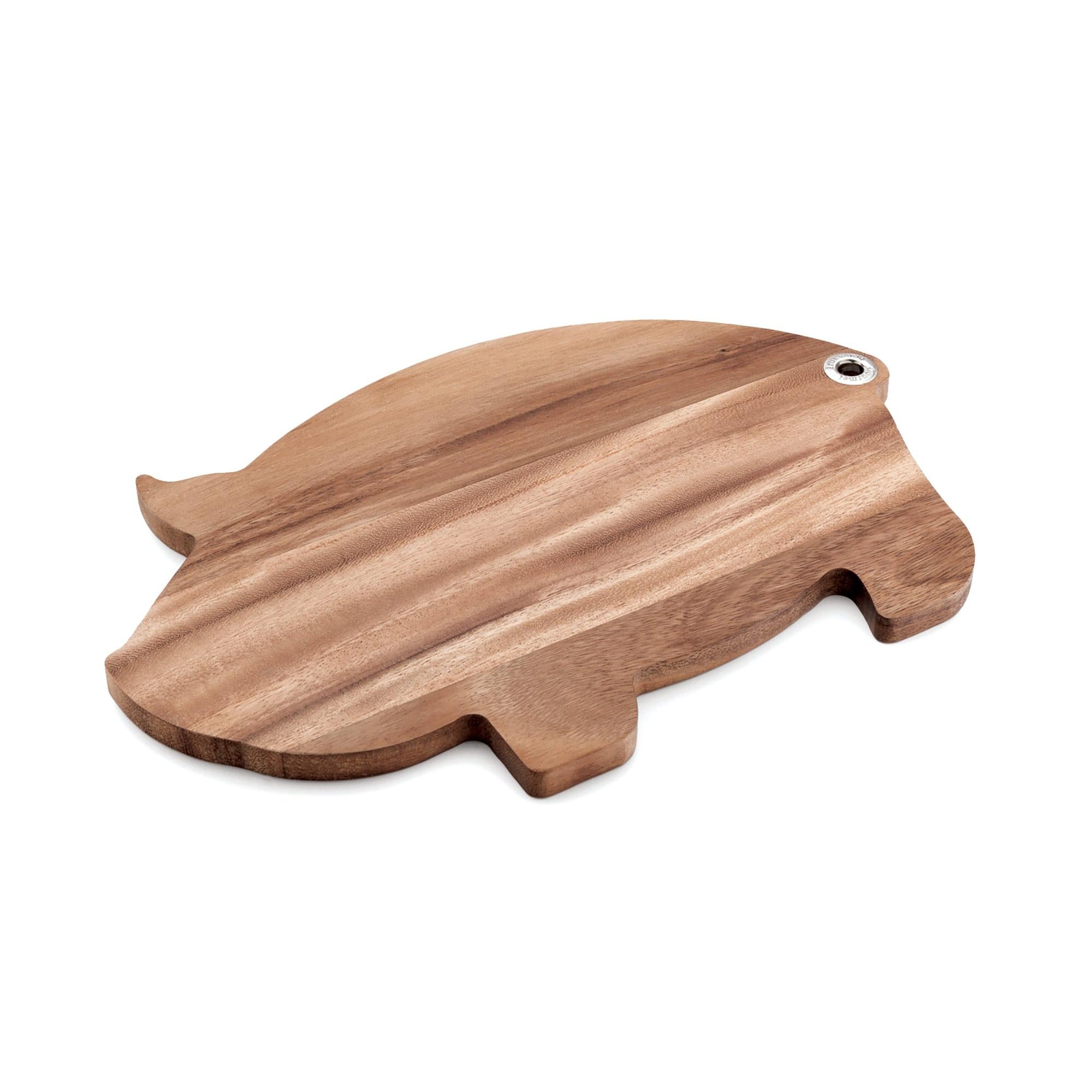 Ironwood Gourmet Acacia Wood Pig Shaped Serving Board - (23 Pieces ...
