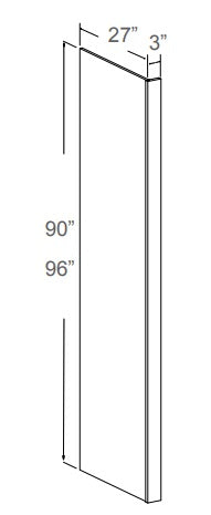 J&K Cabinetry 3" Fridge Return Gable (RRP9627) – Kitchen Oasis