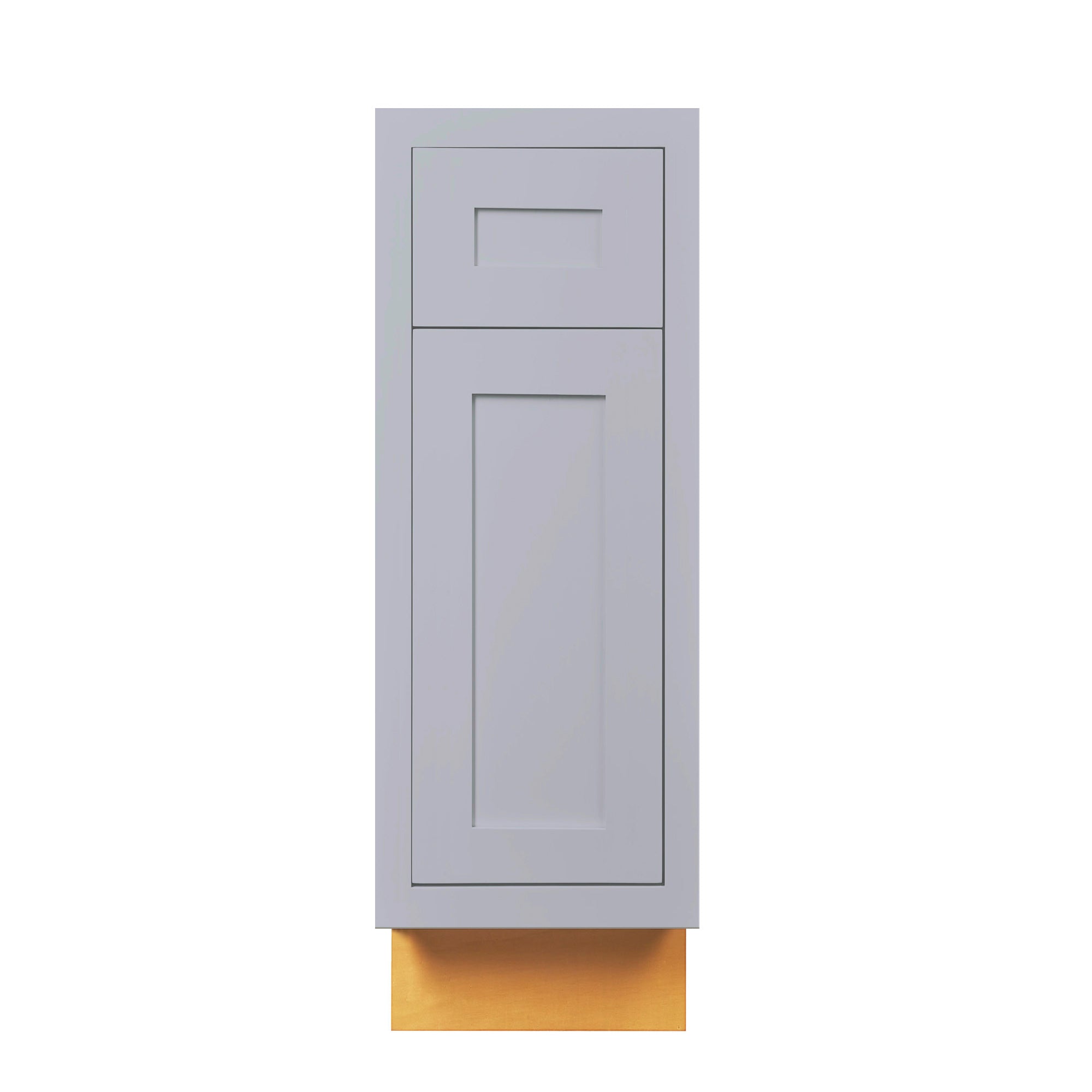 Maplevilles Cabinetry 12" Light Gray Inset Modern Shaker Style RTA Bir ...