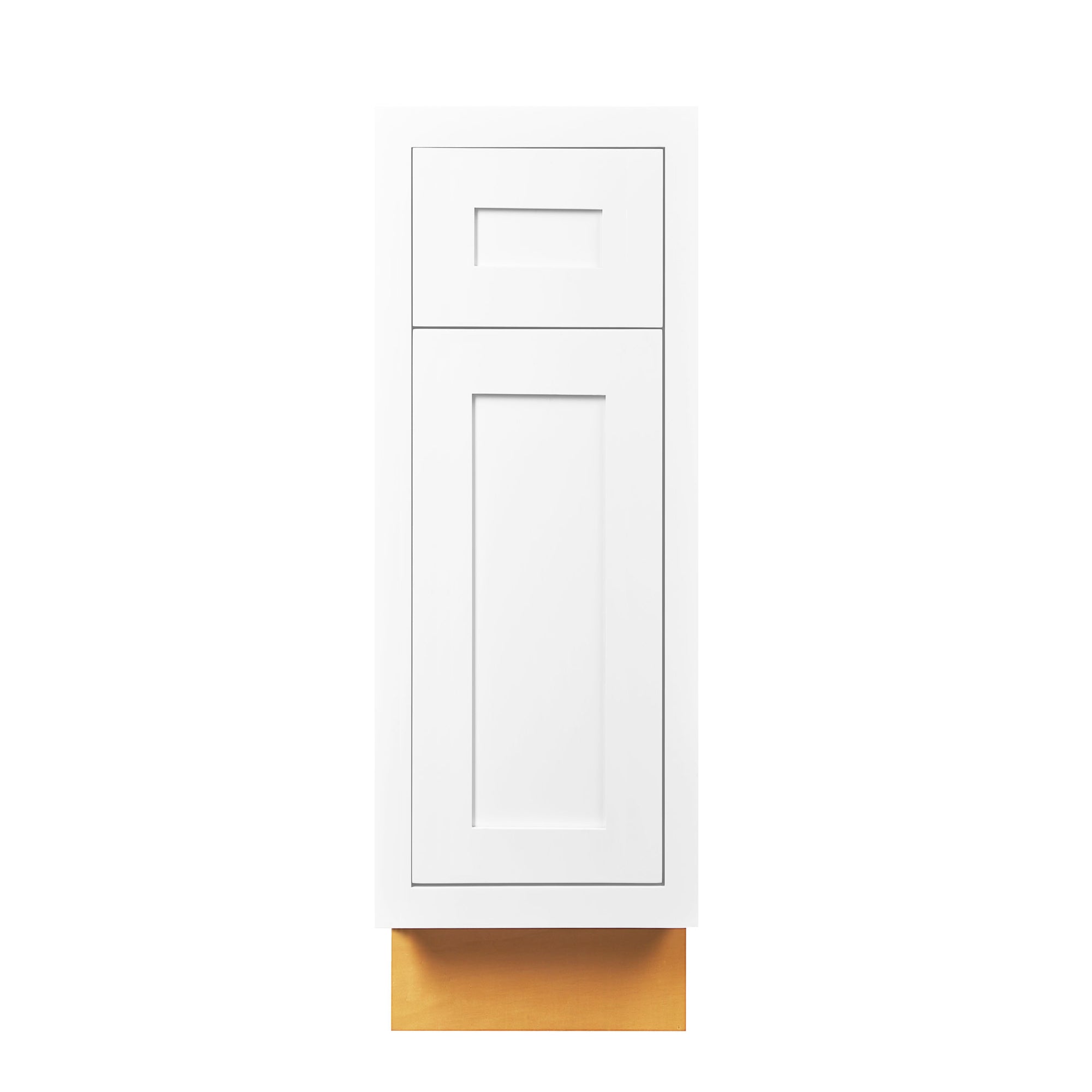 Maplevilles Cabinetry 12" Snow White Inset Modern Shaker Style RTA Bir ...