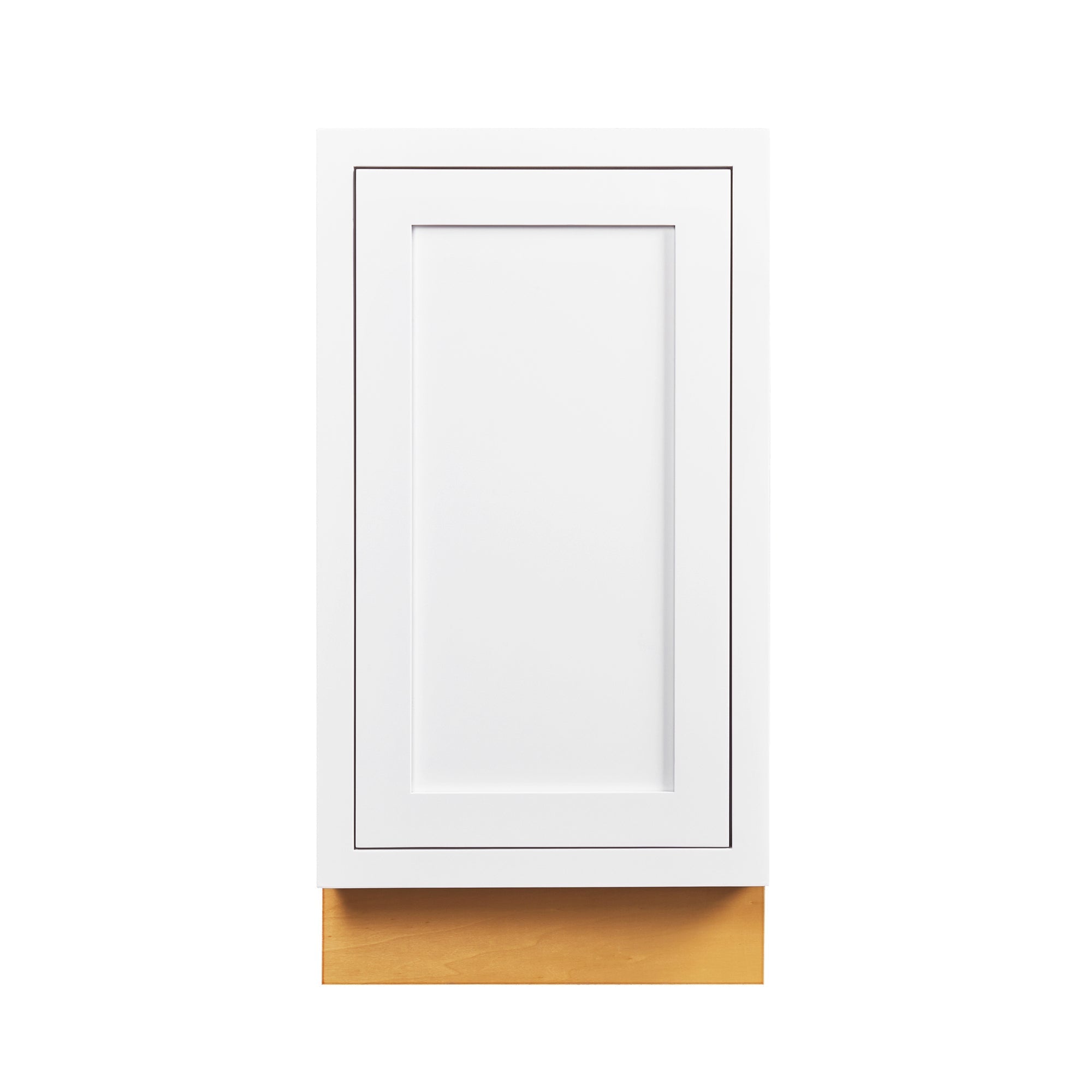 Maplevilles Cabinetry 18" Snow White Inset Modern Shaker Style RTA Bir ...