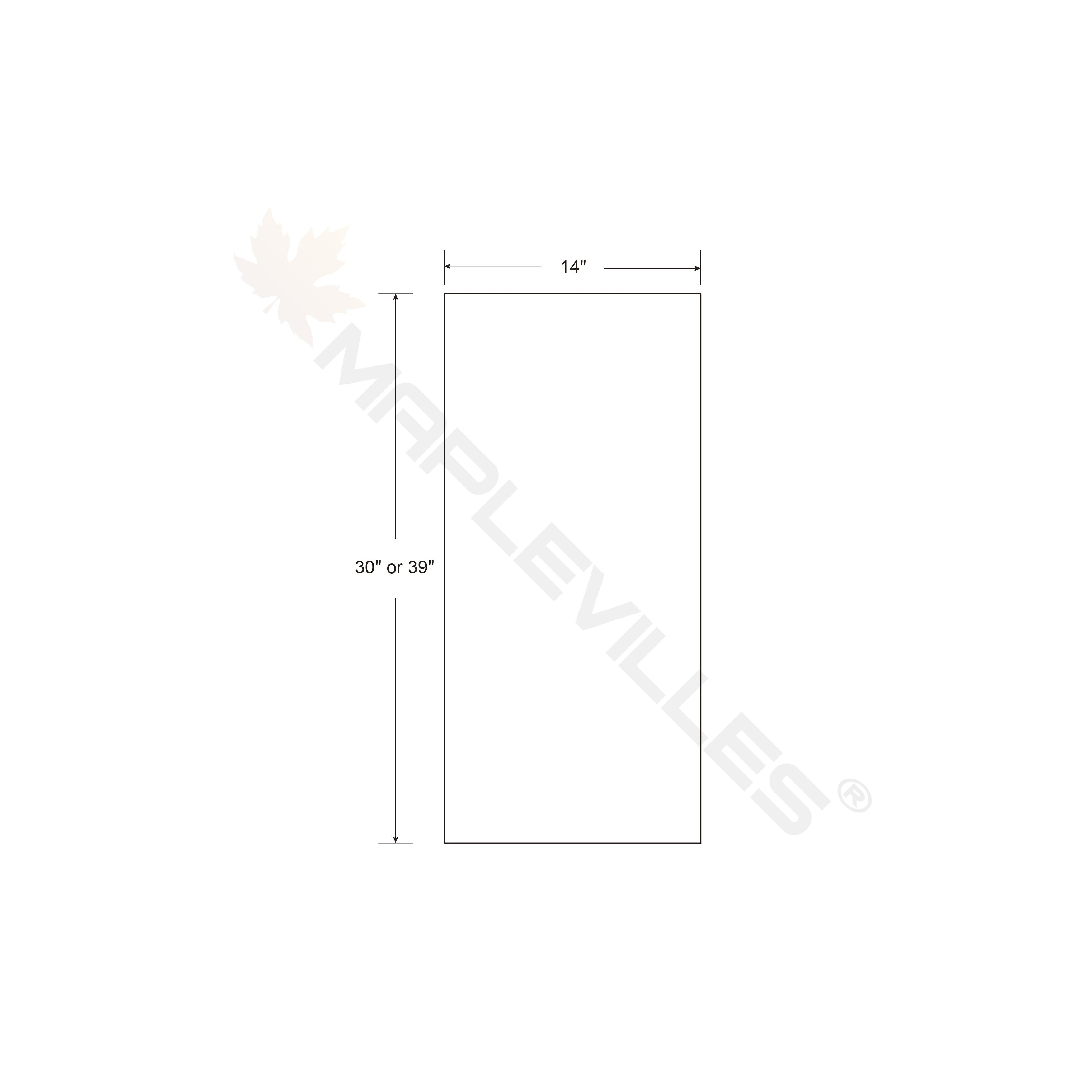 Maplevilles Cabinetry 18" x 30" Snow White Inset Modern Shaker Style R ...
