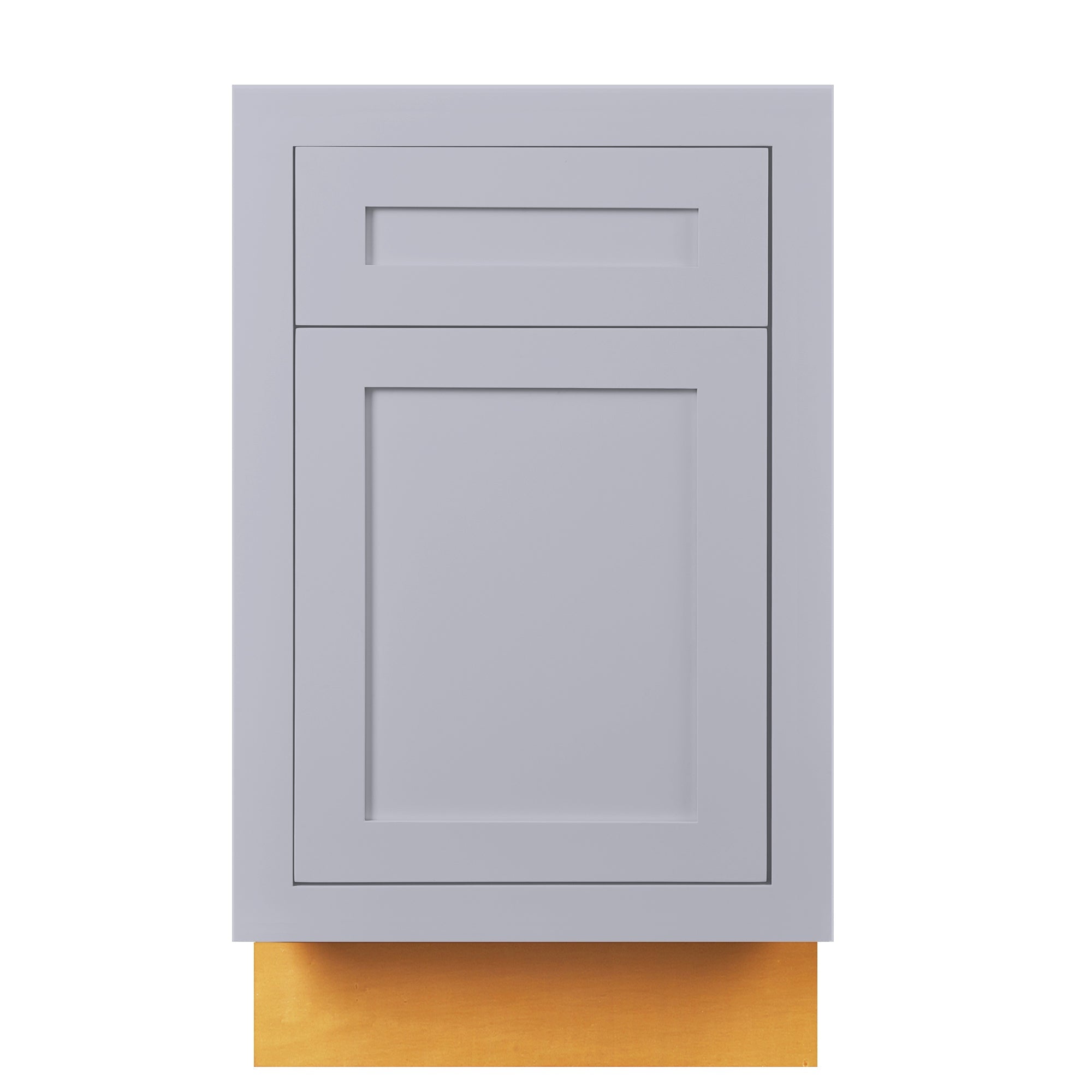 Maplevilles Cabinetry 21" Light Gray Inset Modern Shaker Style RTA Bir ...