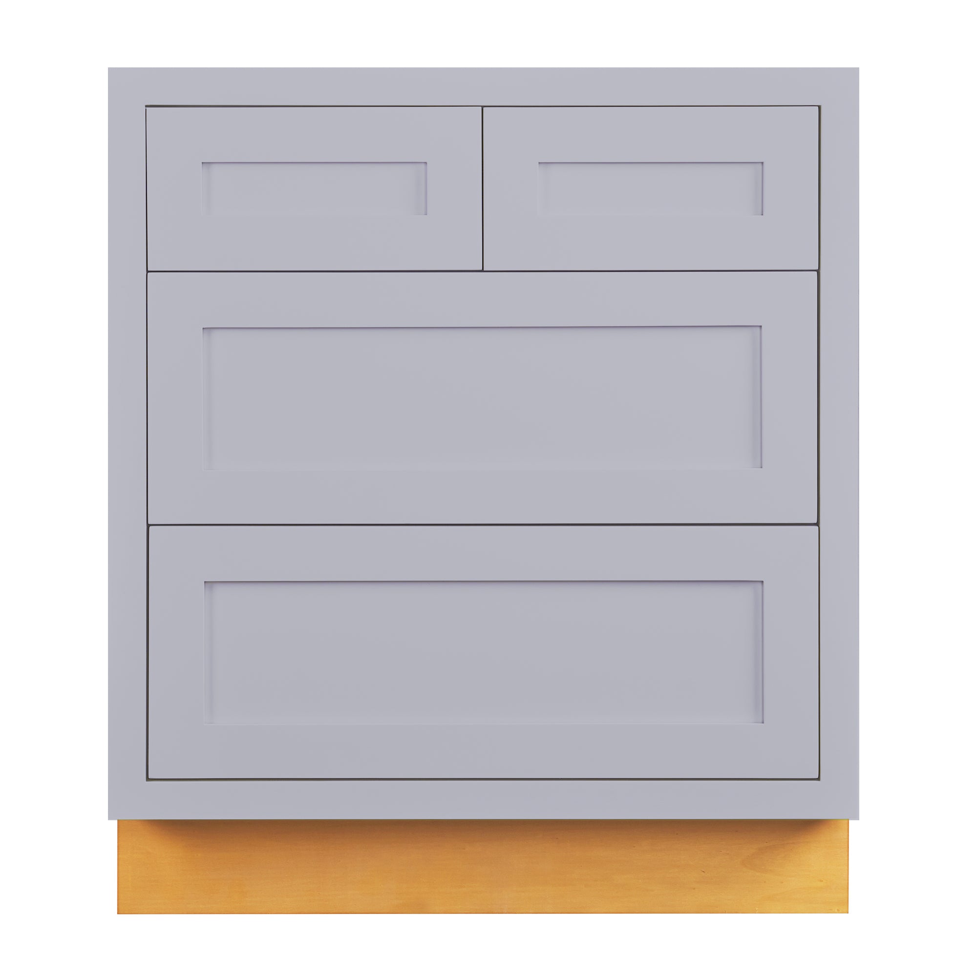 Maplevilles Cabinetry 30" Light Gray Inset Modern Shaker Style RTA Bir ...