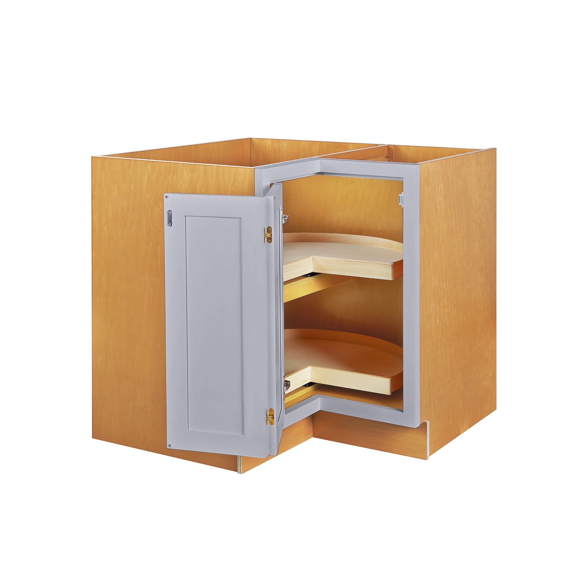 Maplevilles Cabinetry 33" Light Gray Inset Modern Shaker Style RTA Bir ...