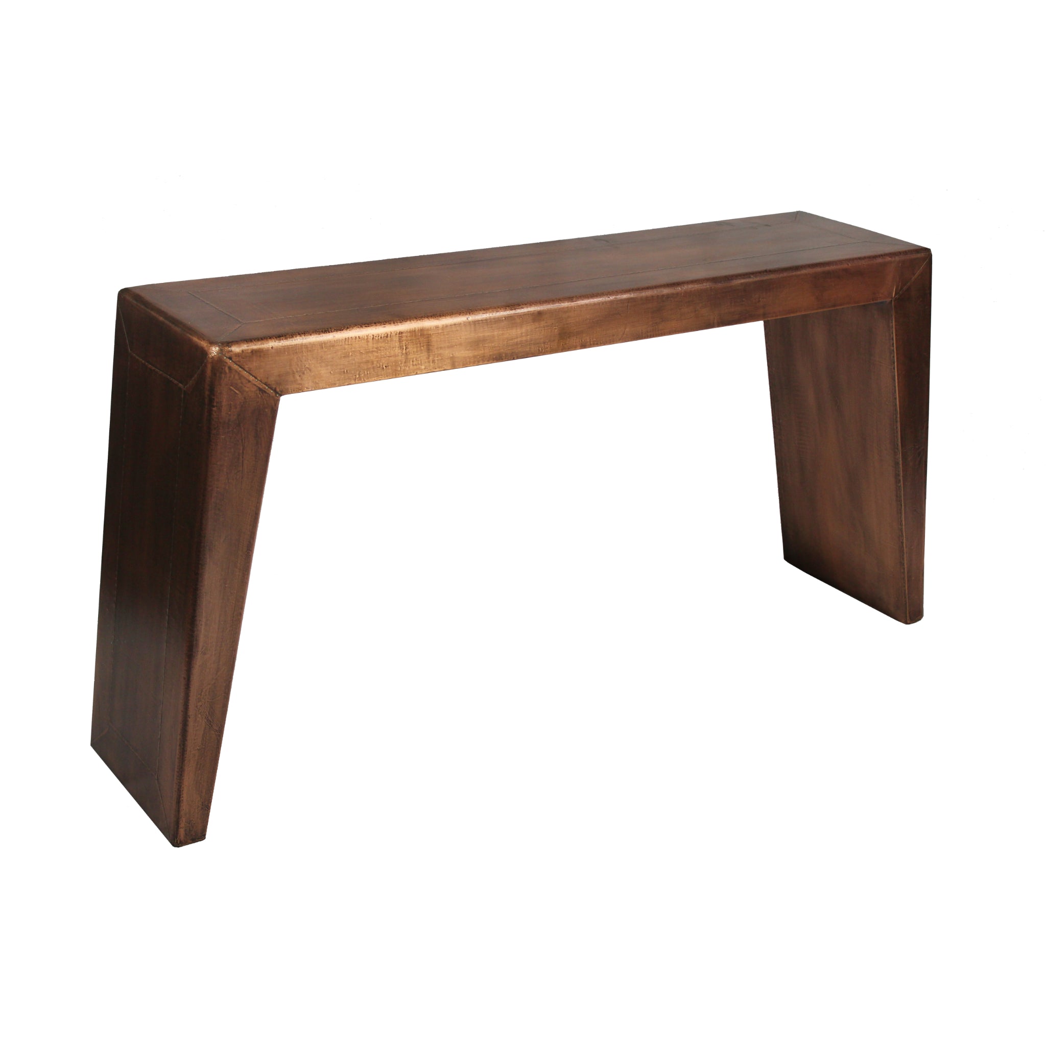Meva Mar Vista Wright 60" Copper Metal Cladding Console Table – Kitchen ...