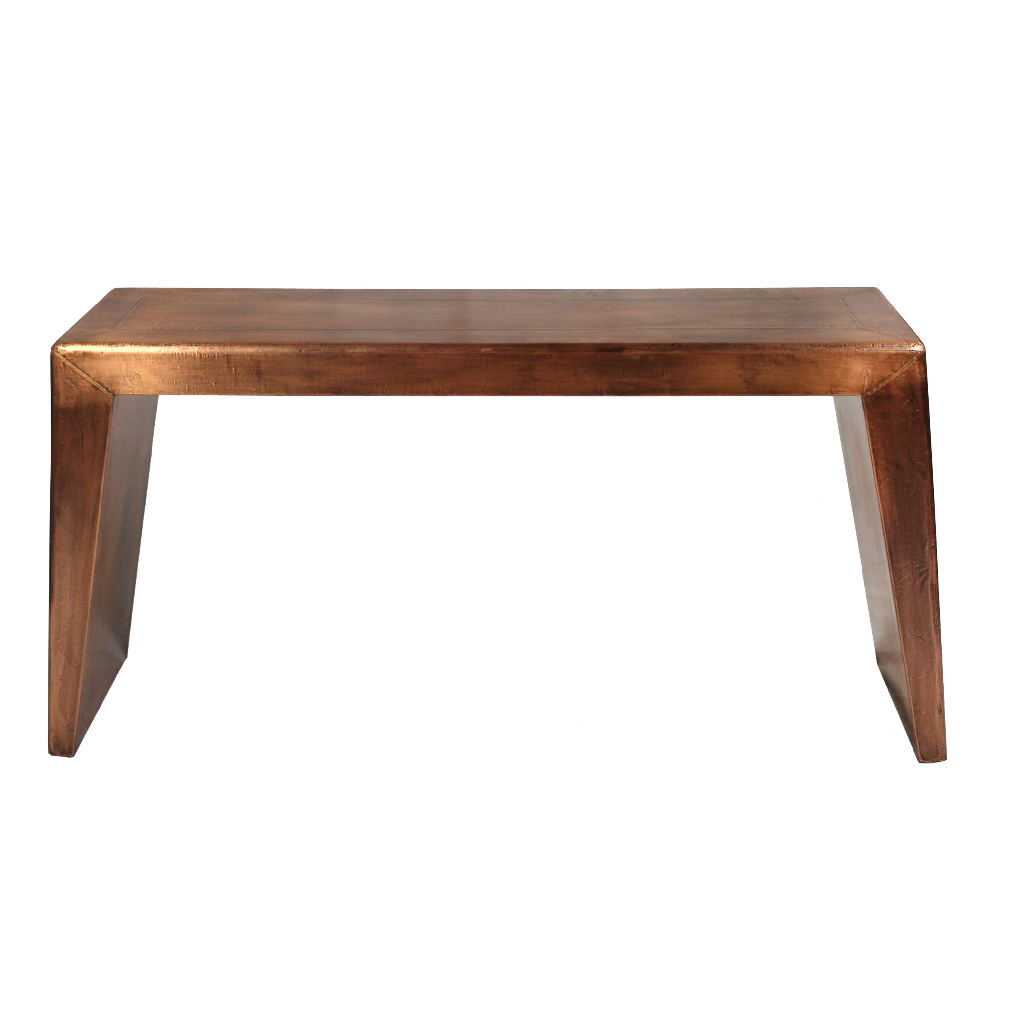 Meva Mar Vista Wright 60" Copper Metal Cladding Console Table – Kitchen ...