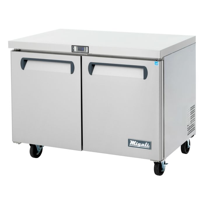 Migali C-U48F-HC Double Door 48" Under-counter & Work Top Freezer With ...
