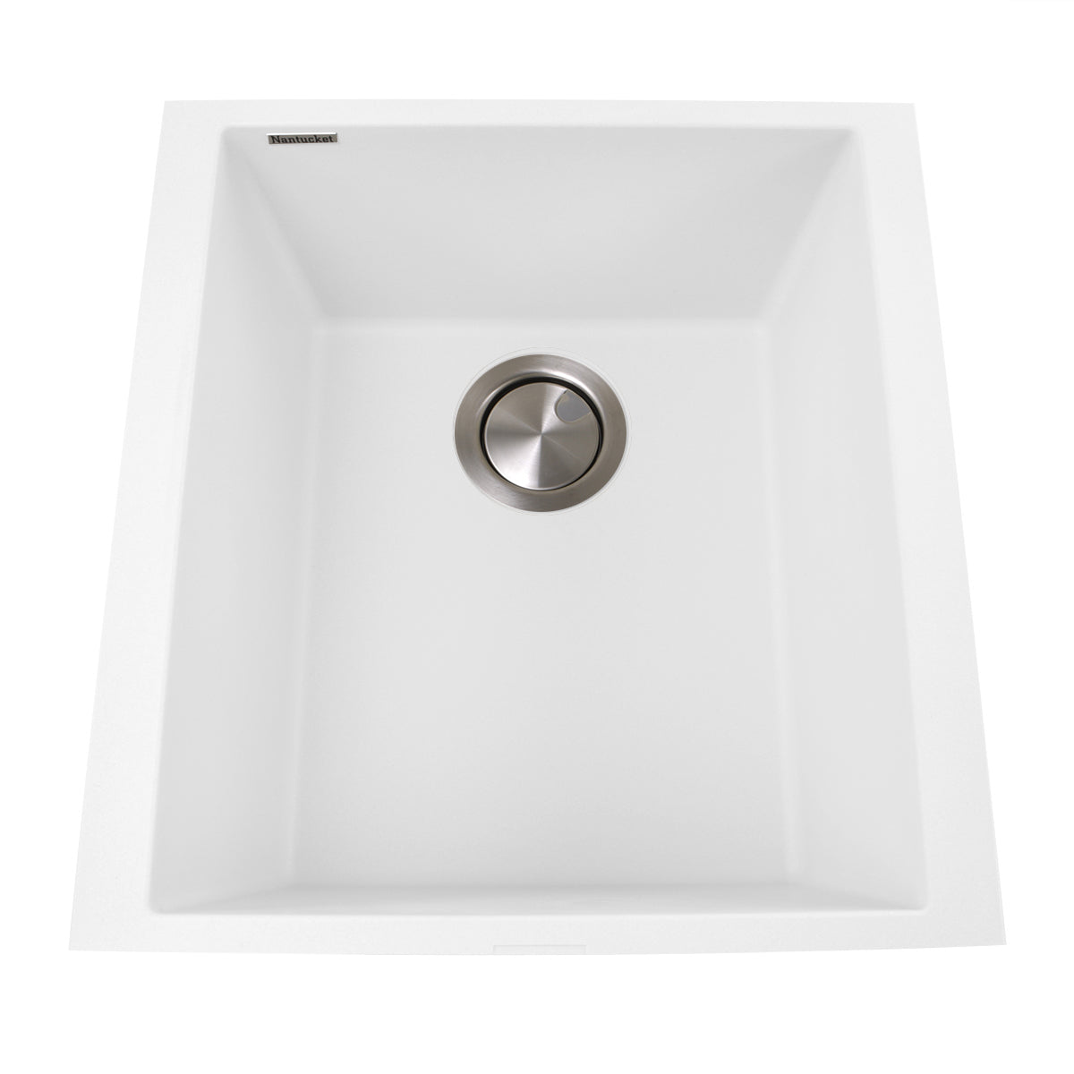 Nantucket Sinks Plymouth Collection 16" Rectangle Undermount Matte ...