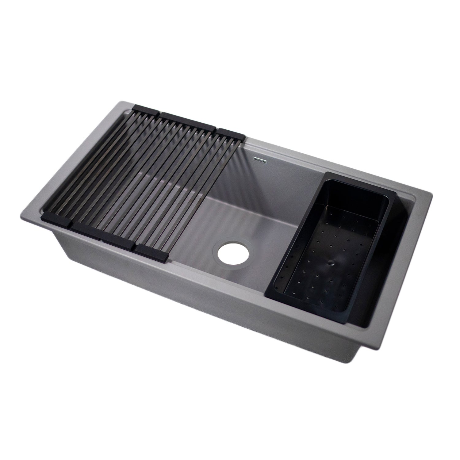 Nantucket Sinks Plymouth Collection 34" Rectangle Undermount Matte ...