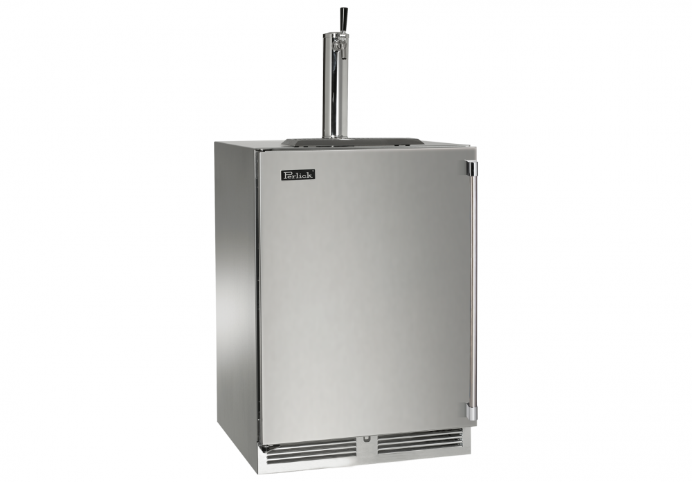 Perlick Signature Series 24" Indoor Keg Dispenser - Dual Tap with Full ...