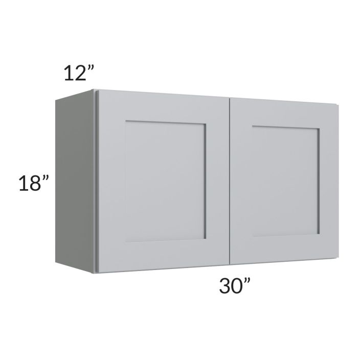 RTA Asheville Grey Shaker 30" x 18" Wall Cabinet – Kitchen Oasis